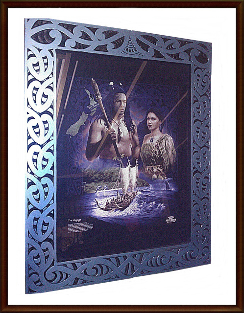 Carved Island Photo Frames